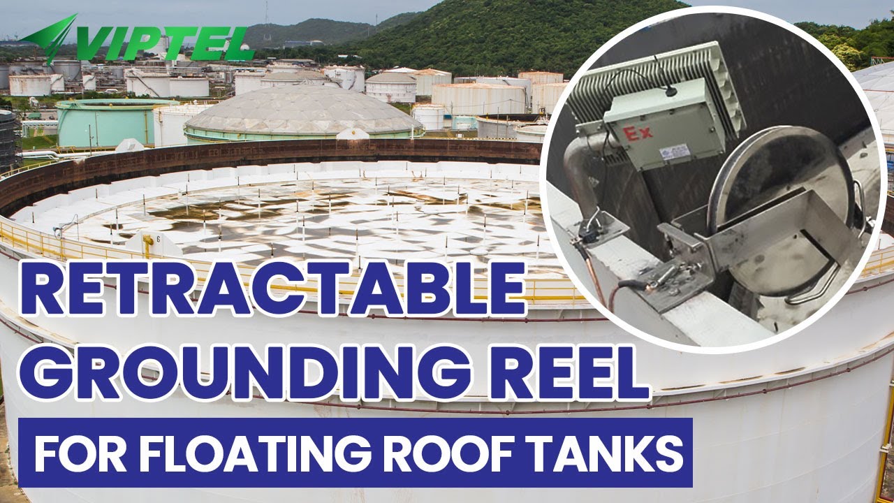 RETRACTABLE GROUNDING REEL FOR FLOATING ROOF TANKS - YouTube