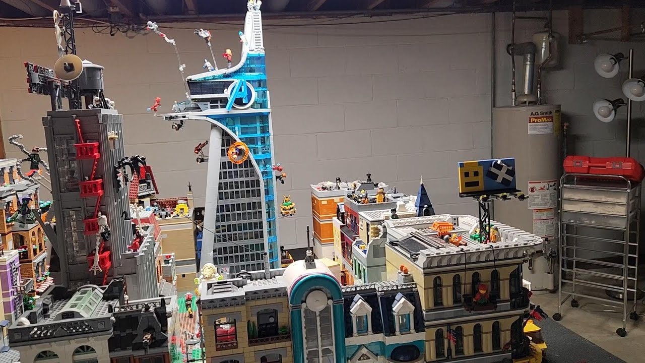 Avengers Tower Build and City Overview - YouTube