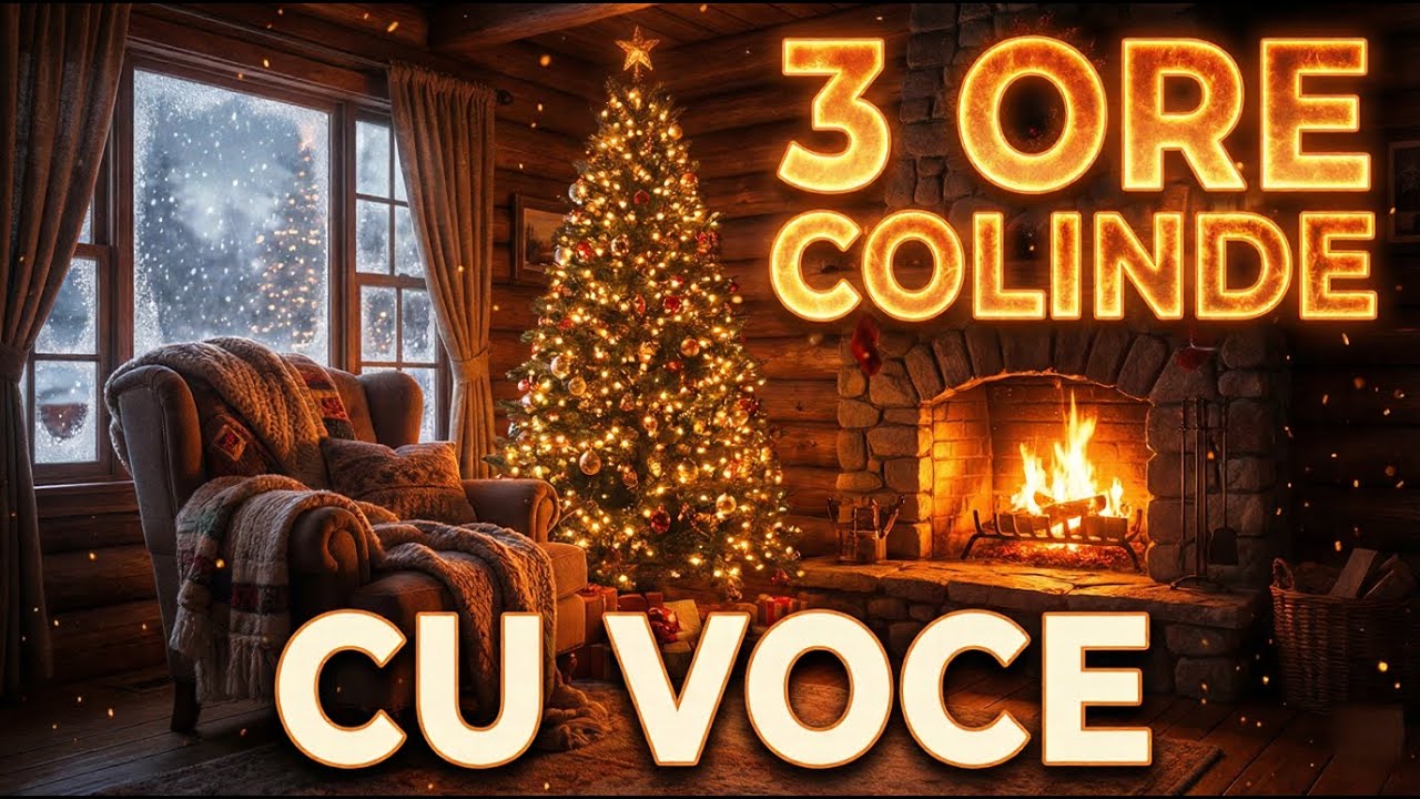 Cele Mai Frumoase Colinde: 3 ORE Mix Lo-Fi cu Voce 🎄 (Tradiționale ...