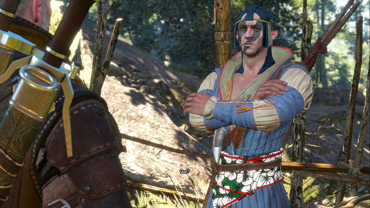 The Witcher 3: Geralt saves Scoia'tael merchant - YouTube