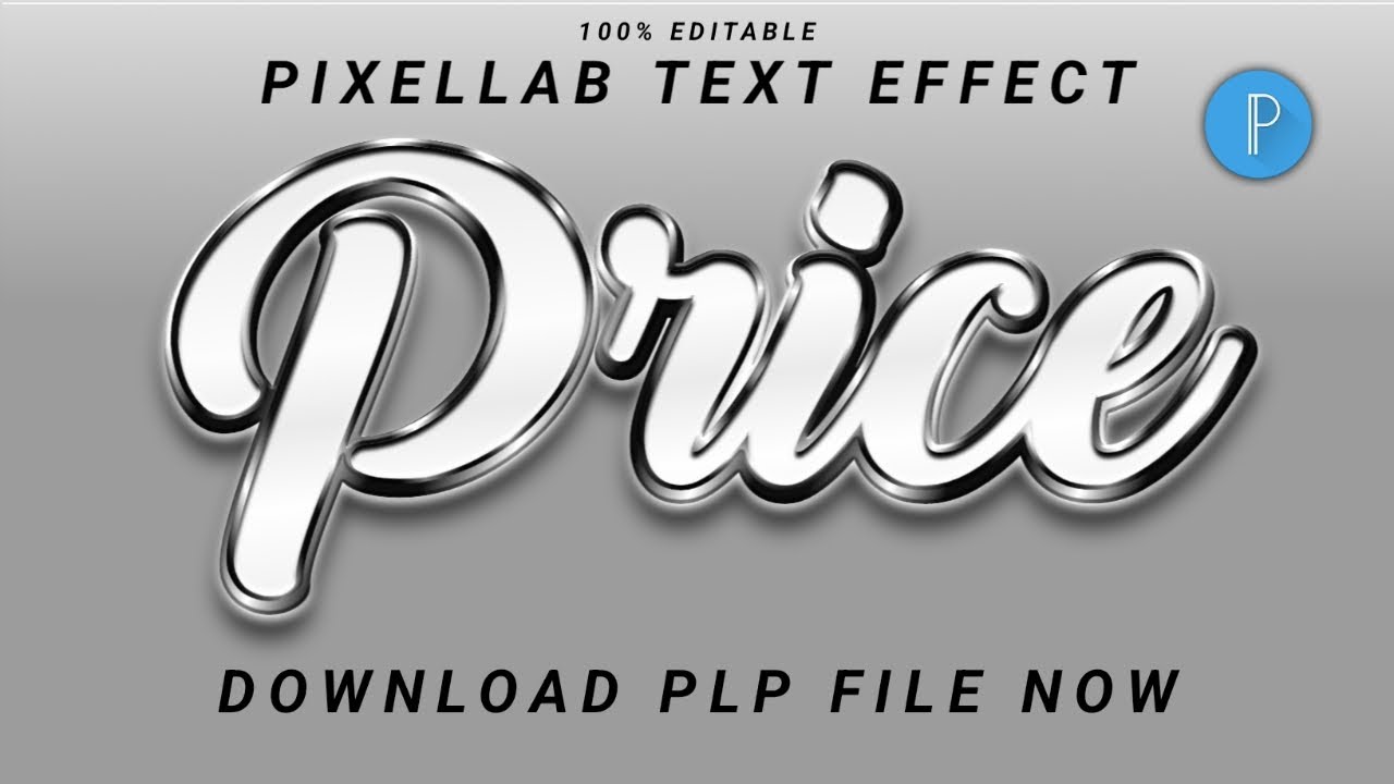 Price Text Effect in pixellab | 3d glow text effect in pixellab | plp ...