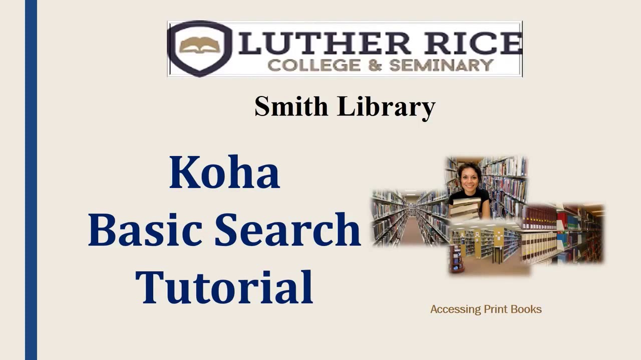 Koha Basic Search - YouTube
