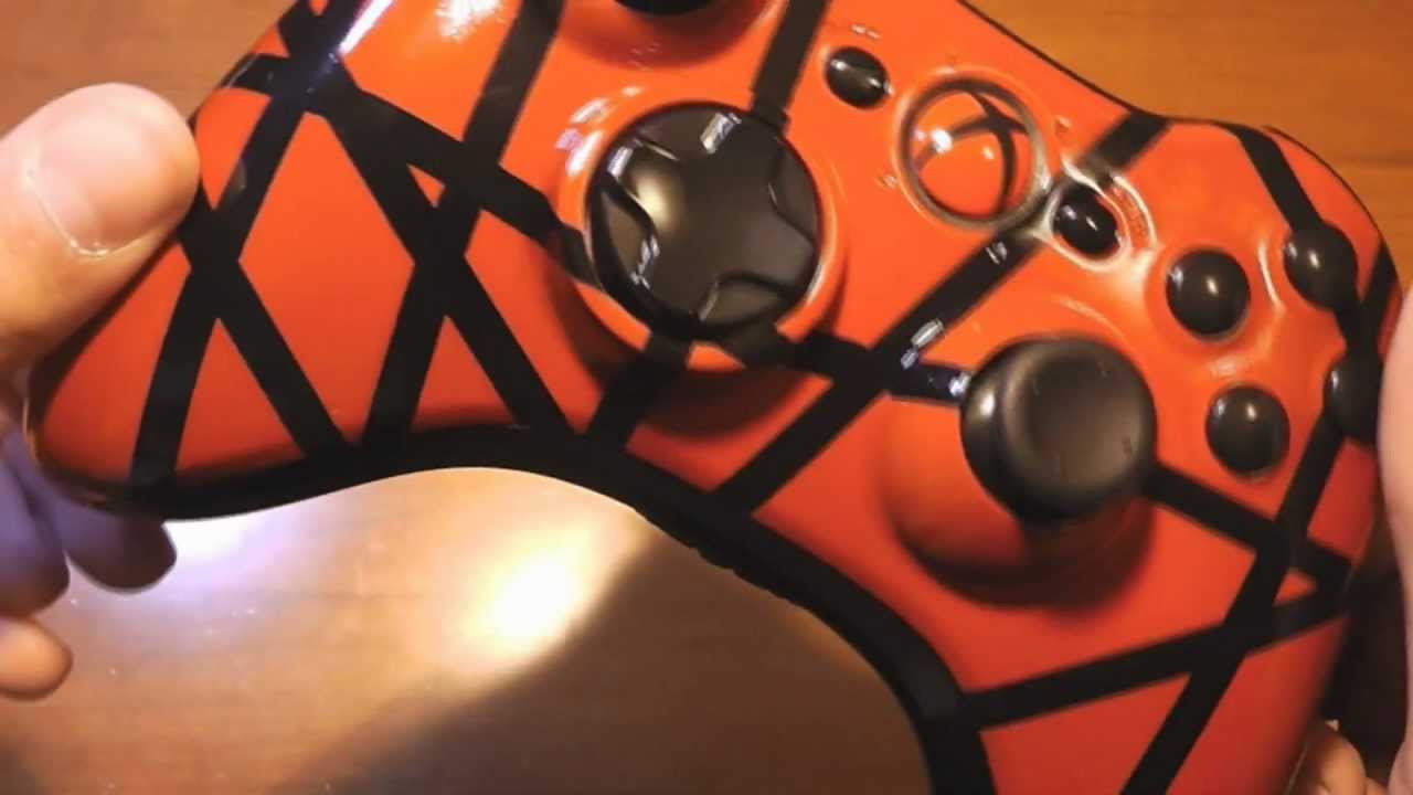 SpiderMan Custom Xbox 360 Controller - YouTube
