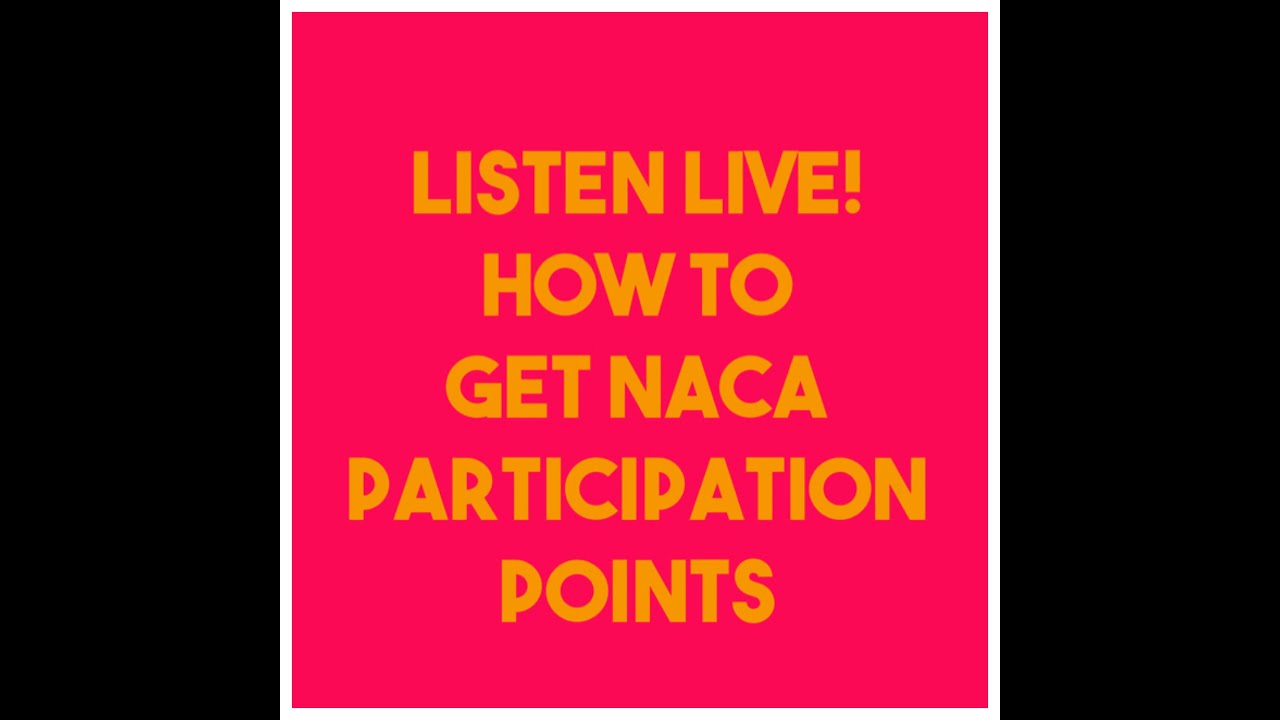 LIVE FOOTAGE: NACA Participation - YouTube