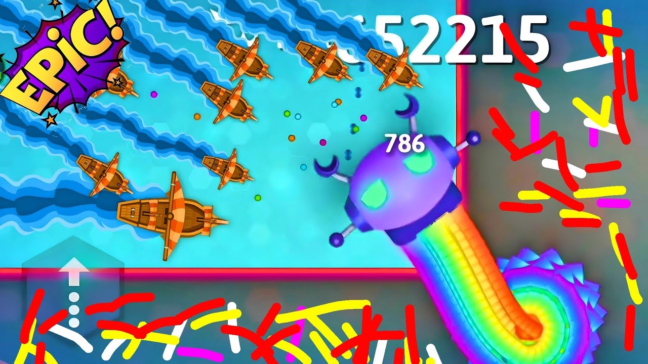 Snake.io 100,001 Score Epic Snake io Best Gameplay!🐍 Update 🌈 Rainbow ...