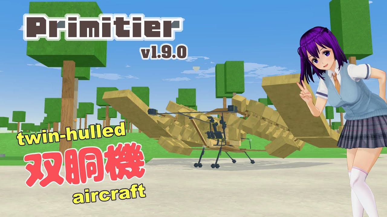 Primitier 双胴機 / Twin-hulled aircraft - YouTube