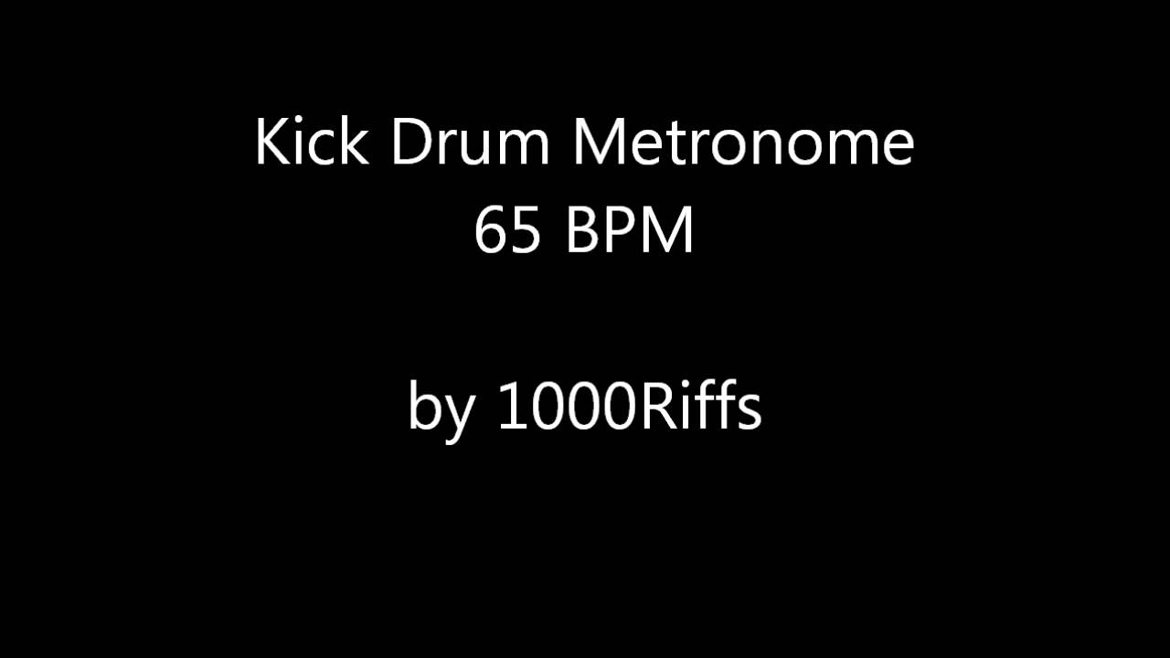 Kick Drum Metronome - 65 BPM - YouTube
