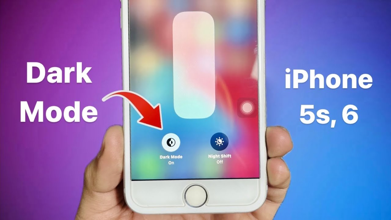 Enable Dark Mode on Older iPhones 5s & 6 on iOS 12 - YouTube