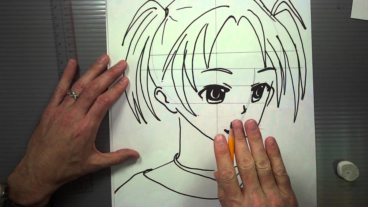 How to Draw Manga: three quarter view proportions (part 1/5) - YouTube