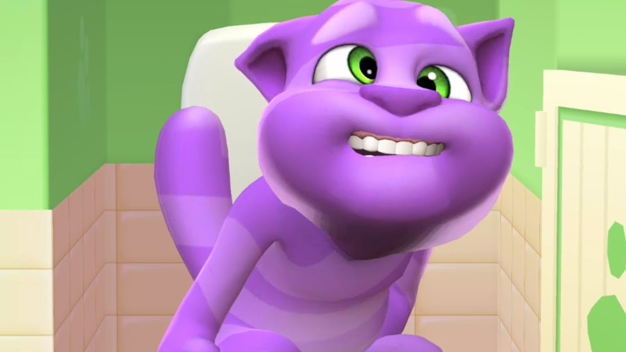 MY TALKING TOM 2 POOP FUNNY VIDEO #2 - YouTube