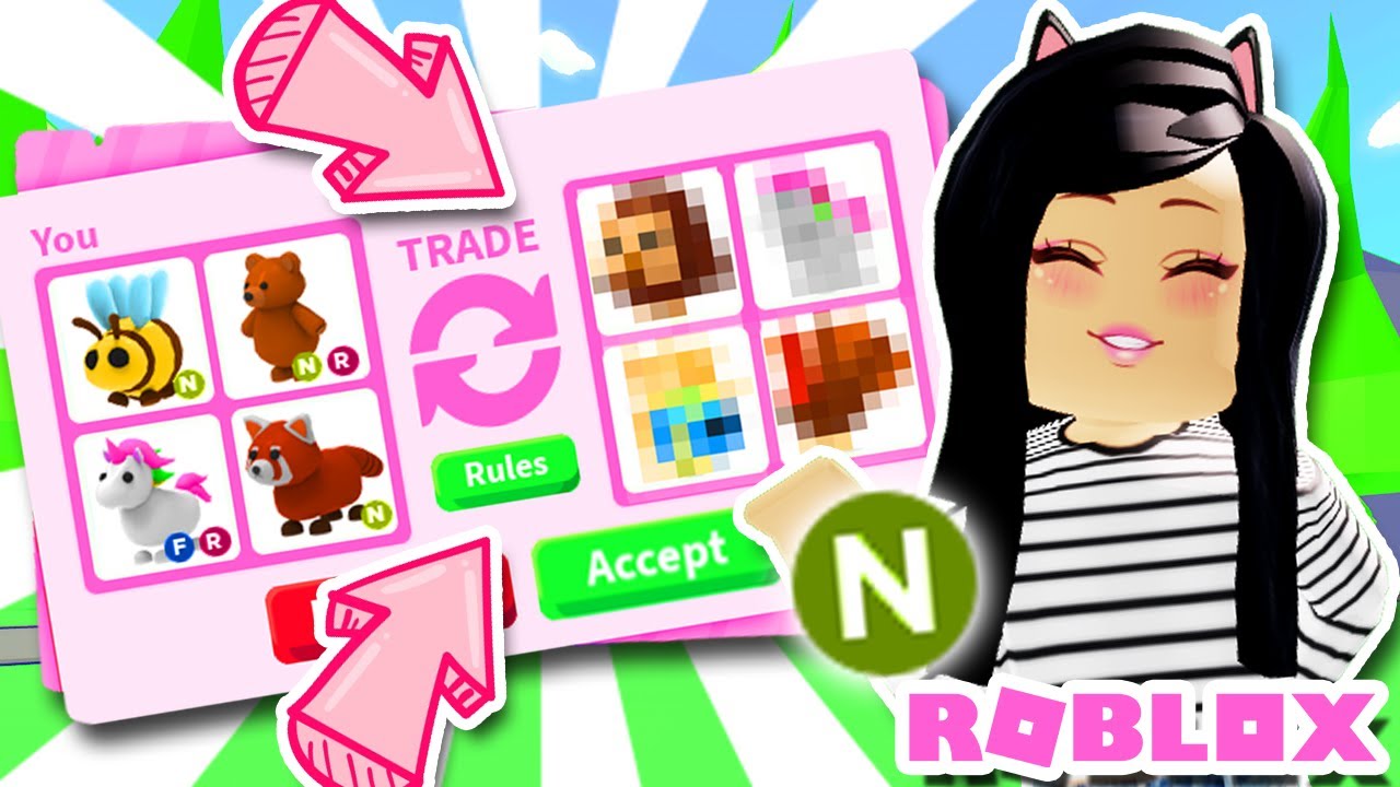 Trading ONLY NEON Pets in ADOPT ME! Roblox FARM PETS - YouTube