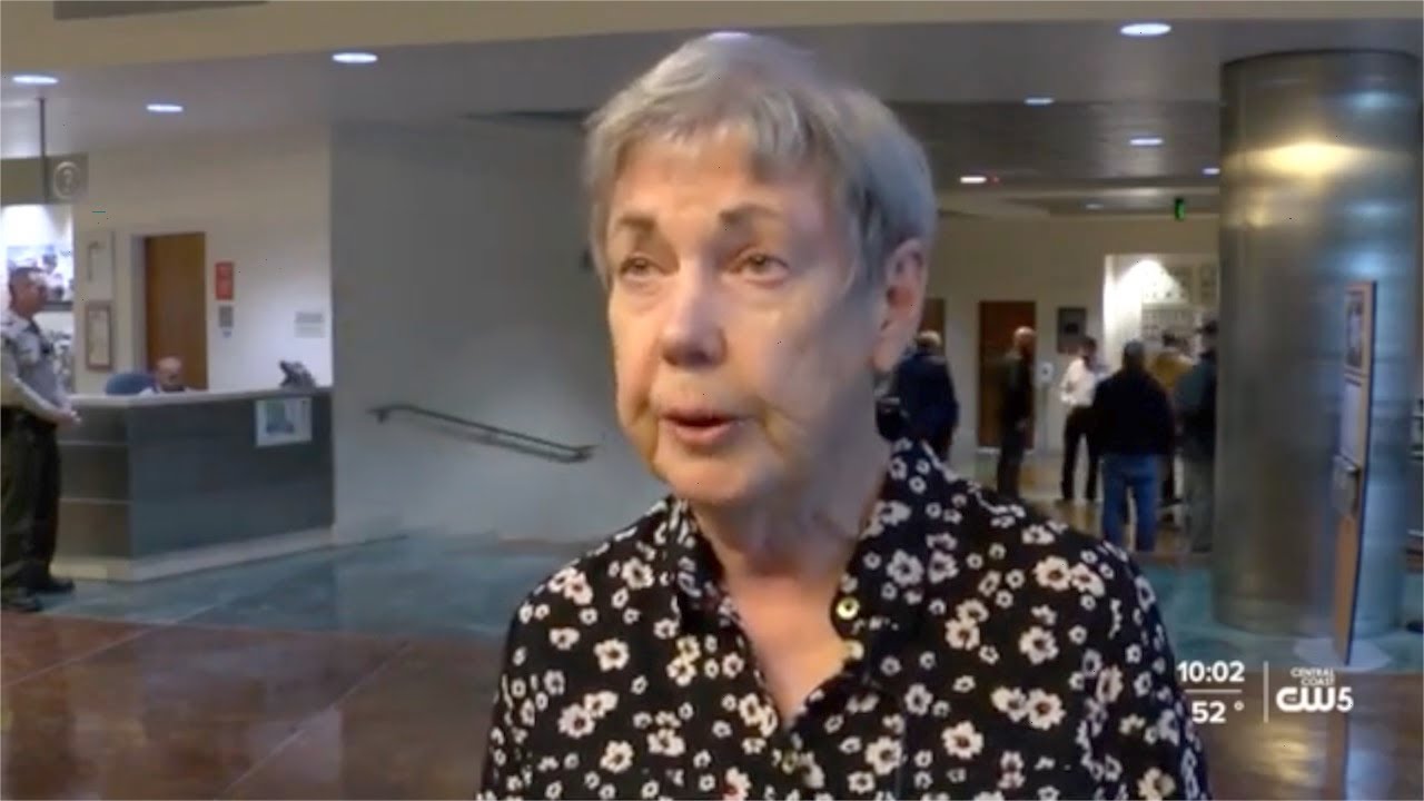 Mothers for Peace President Jane Swanson speaks to KSBY at NRC's public ...