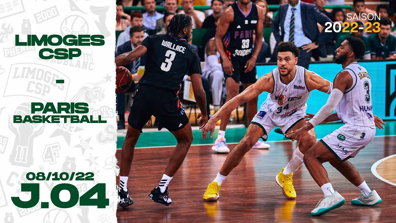 J.4 - Limoges CSP - Paris Basketball (107-100) - YouTube