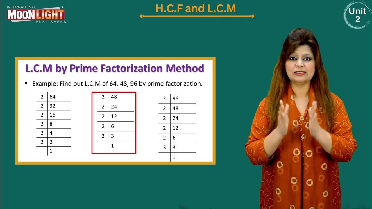 Mathematics Grade 05 Unit 02 Topic 4 Part 02 LCM by Prime Factorization ...