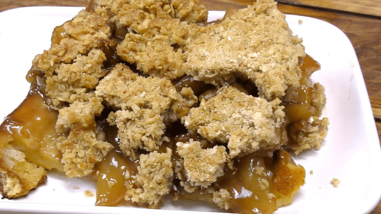 How To Make Truly Lazy Apple Pie with Walnuts & Streusel - Recipe - YouTube