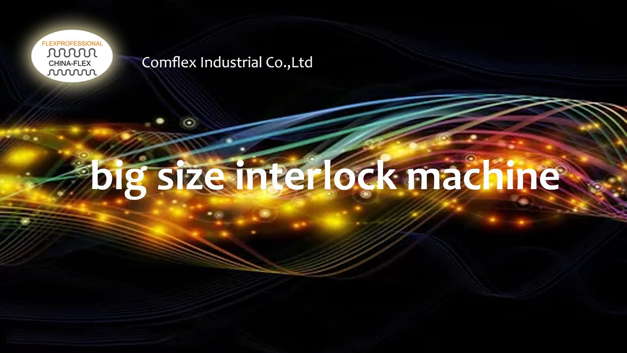 big size interlock machine - YouTube
