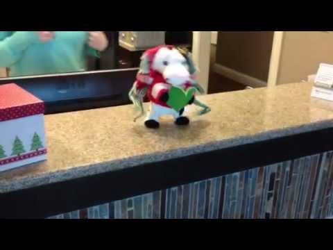 KiKi and FeFe with Moo Moo the Merry Christmas Cow! - YouTube