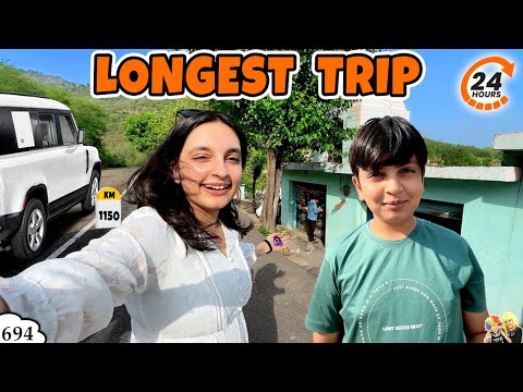 LONGEST TRIP | Ep 694 | 24 hours on Highway | Aayu and Pihu Show