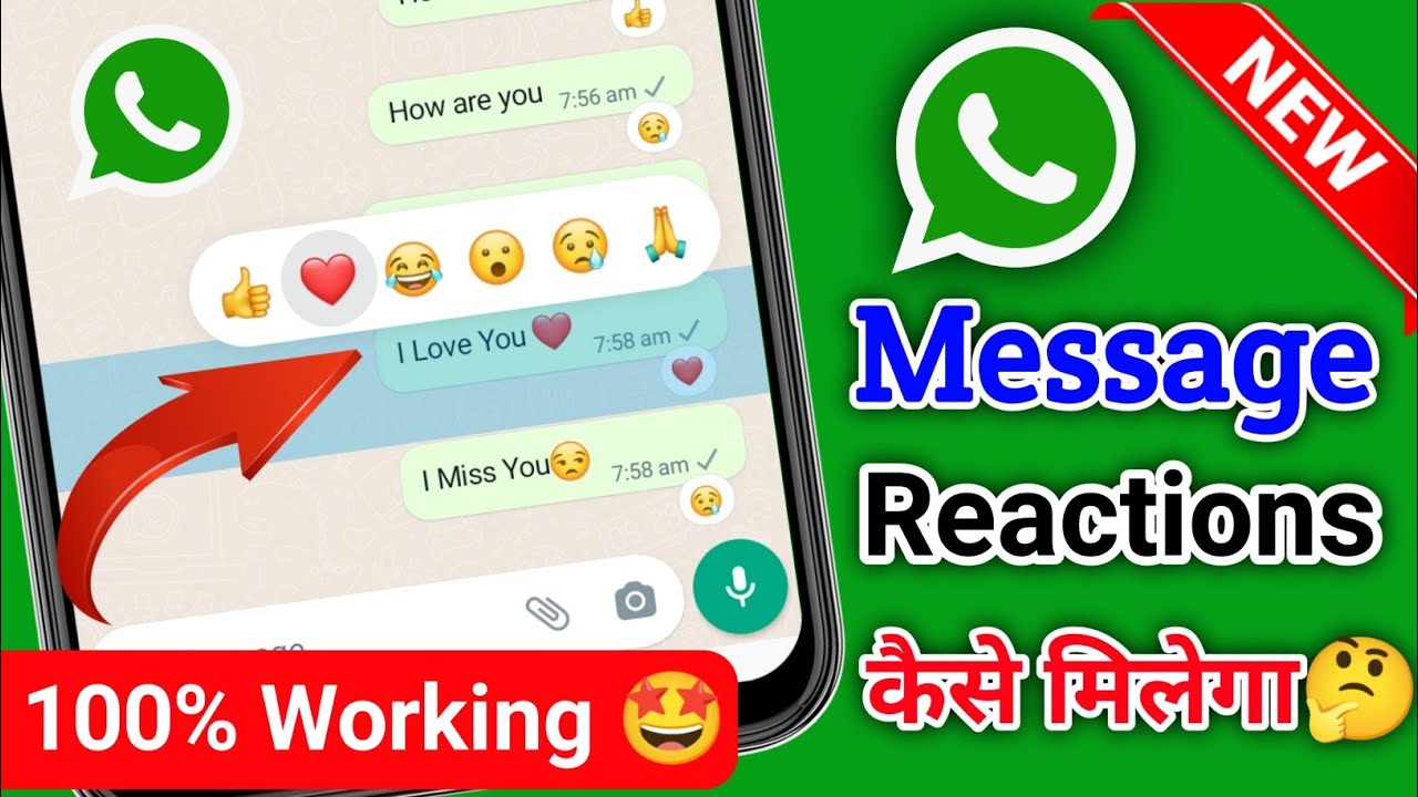 Whatsapp Reaction Update | How to React on Whatsapp Message | Whatsapp ...