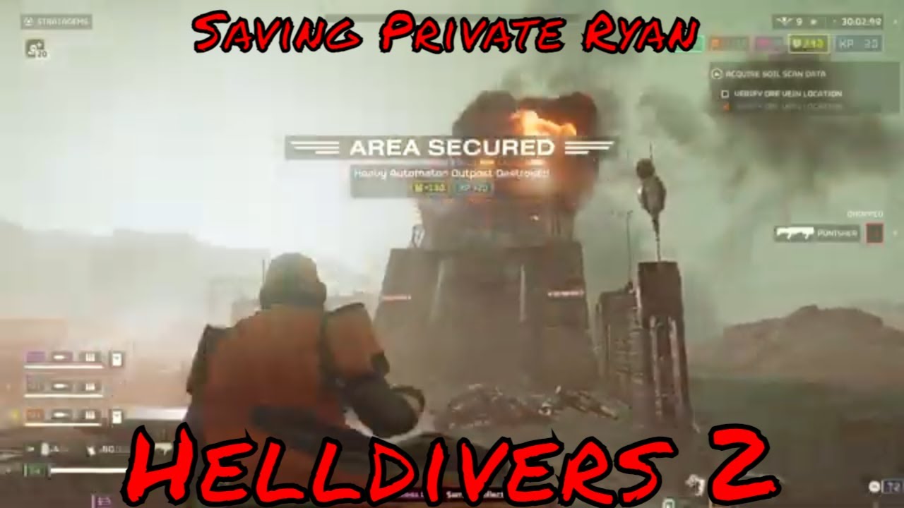 Helldivers 2 Gameplay: Saving Private Ryan Walkthrough - YouTube