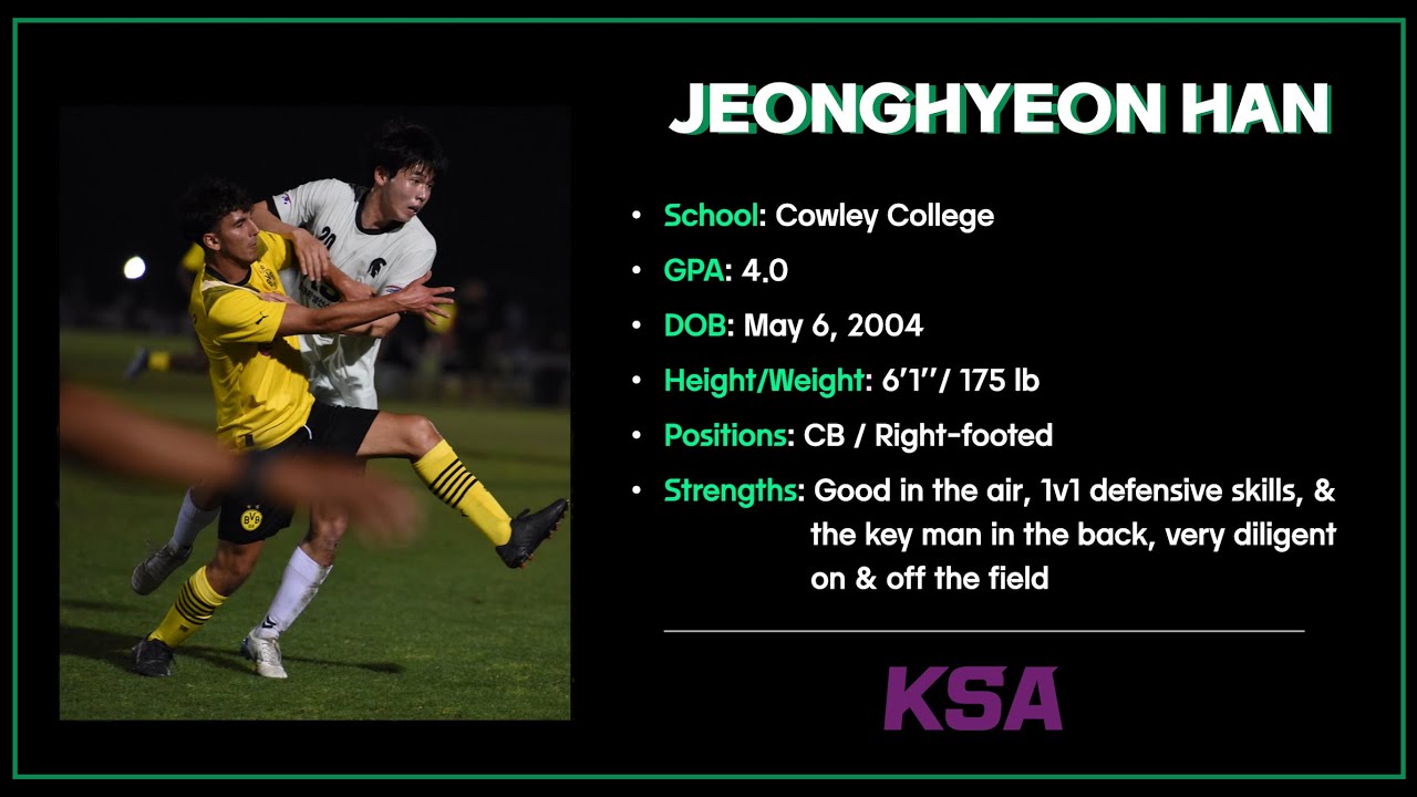[KSA] (Transfer / Fall 2025) Jeonghyeon Han Highlight Video. - YouTube
