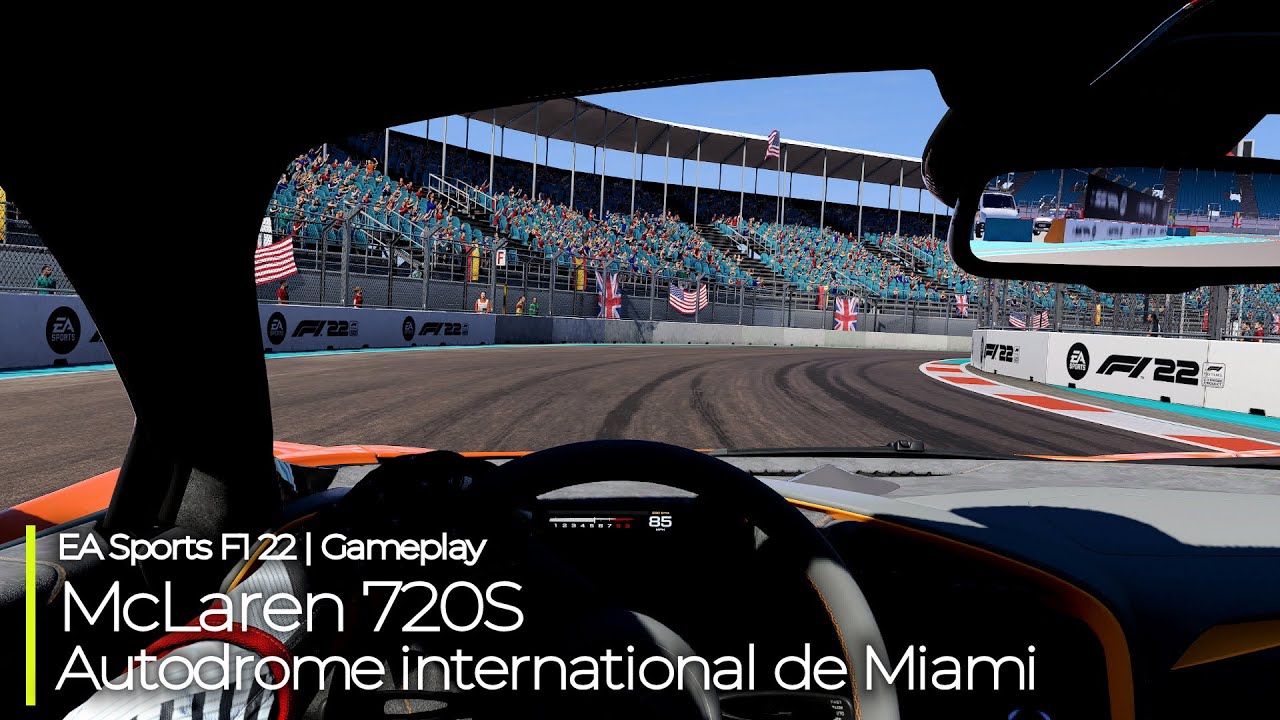 EA Sports F1 22 | Time Attack sur Miami en McLaren 720S - YouTube