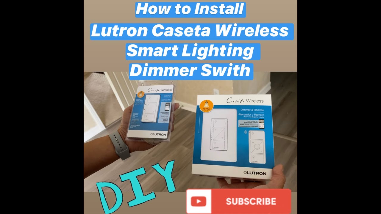 How to Install Lutron Caseta Wireless Smart Lighting Dimmer Switch and ...