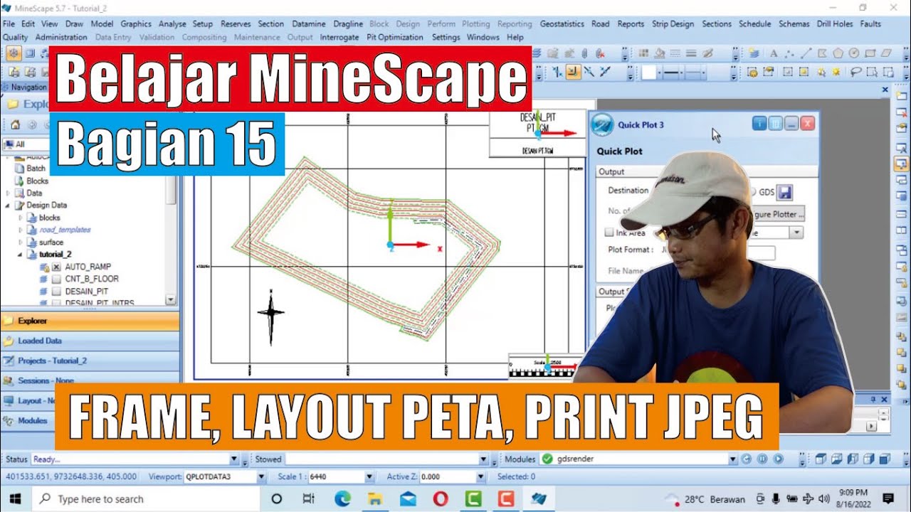Cara membuat layout peta - belajar minescape bagian 15 - YouTube