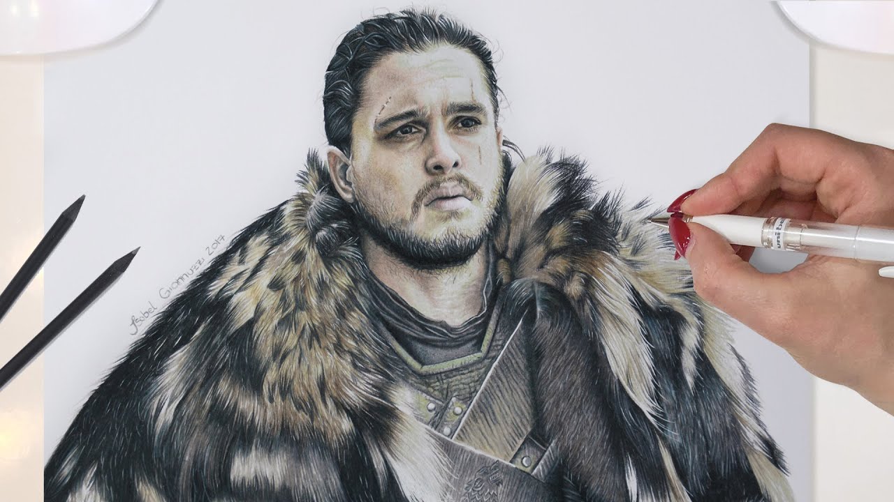Game of Thornes Drawing Jon Snow - YouTube