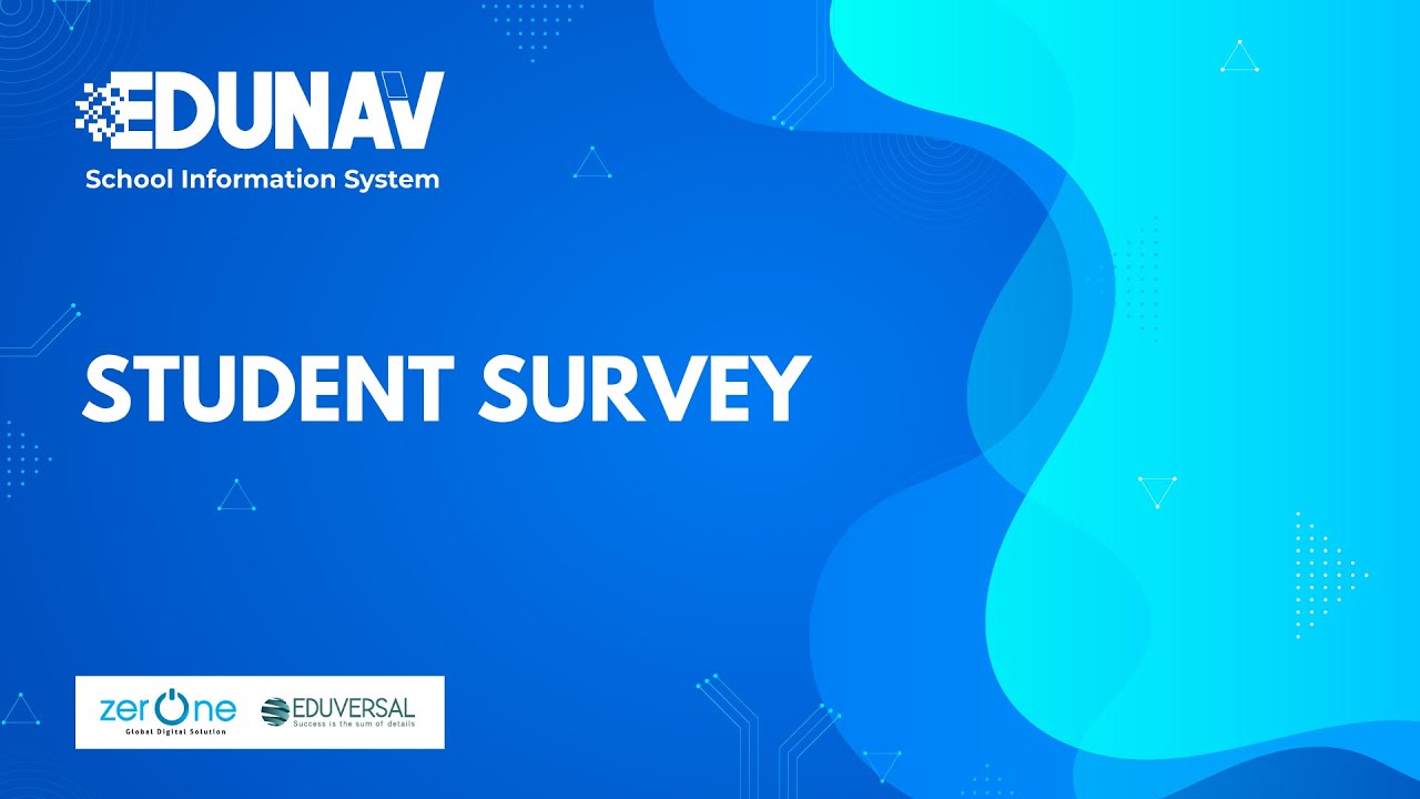 Student Survey - EDUNAV Tutorial - YouTube