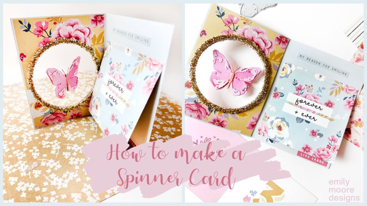 How to Make a Spinner Card - YouTube