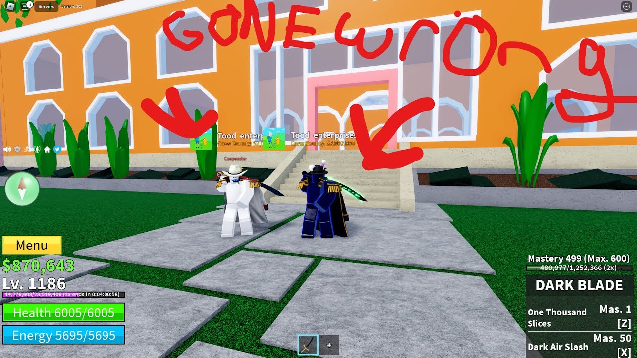 tood and qp play blox fruits and chop it up - YouTube