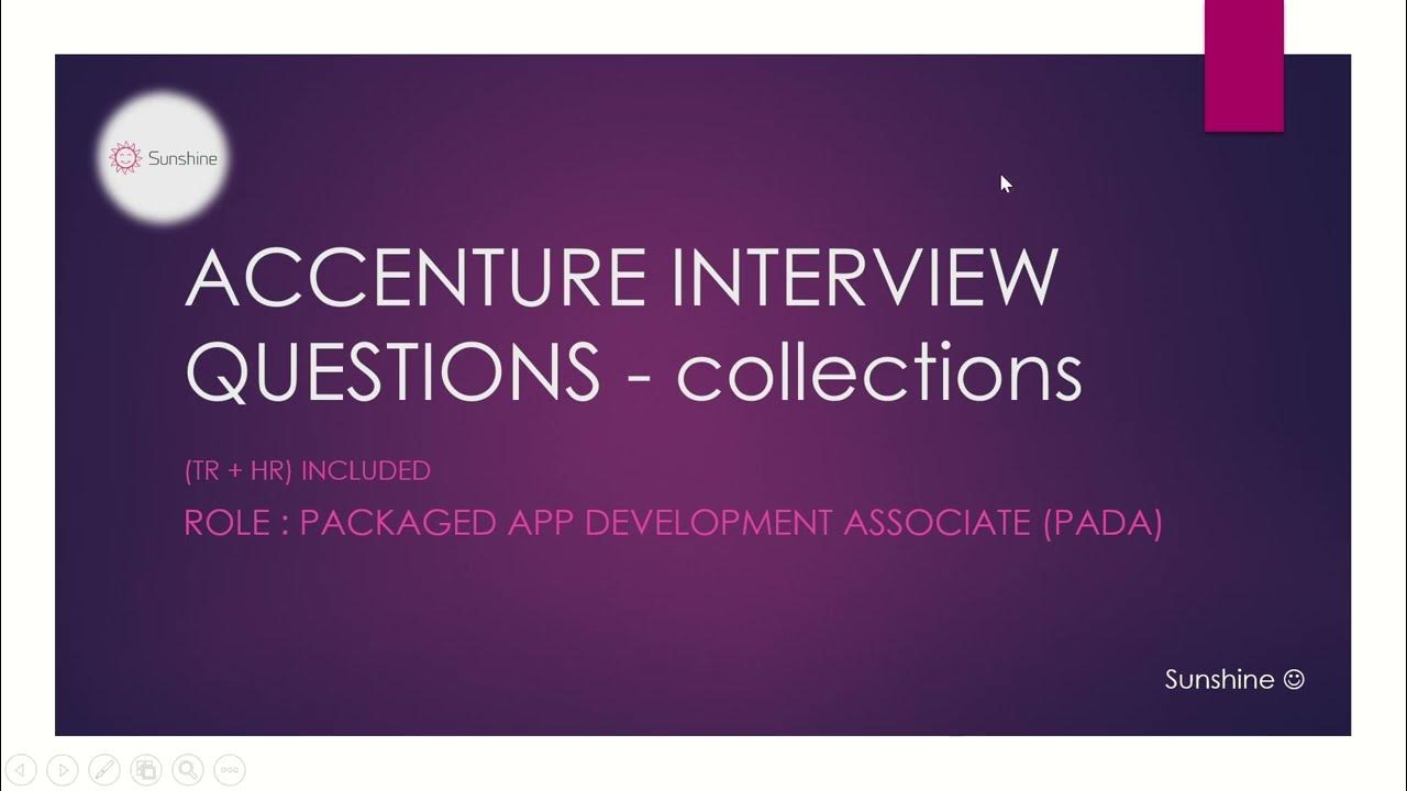 Accenture interview questions - recently asked - YouTube