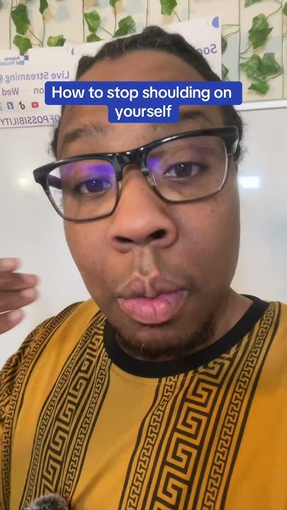Here’s how to stop shaming yourself. - YouTube