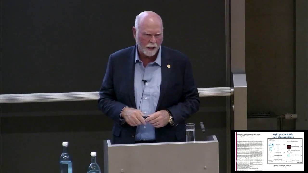 Capstone Talk by Dr. Craig Venter at the CSBD Inaugural Scientific ...