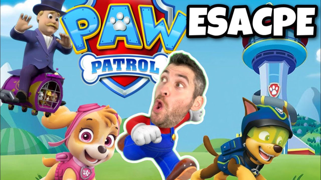 Kids Workout! PAW PATROL ESCAPE! (Video Game Exercise for Kids) - YouTube