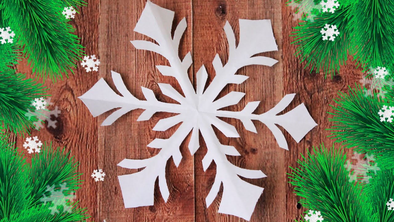 Snowflake tutorial. Christmas Decoration Ideas. - YouTube