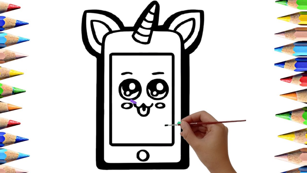 How to Draw a Mobile Phone | Easy Step by Step - YouTube