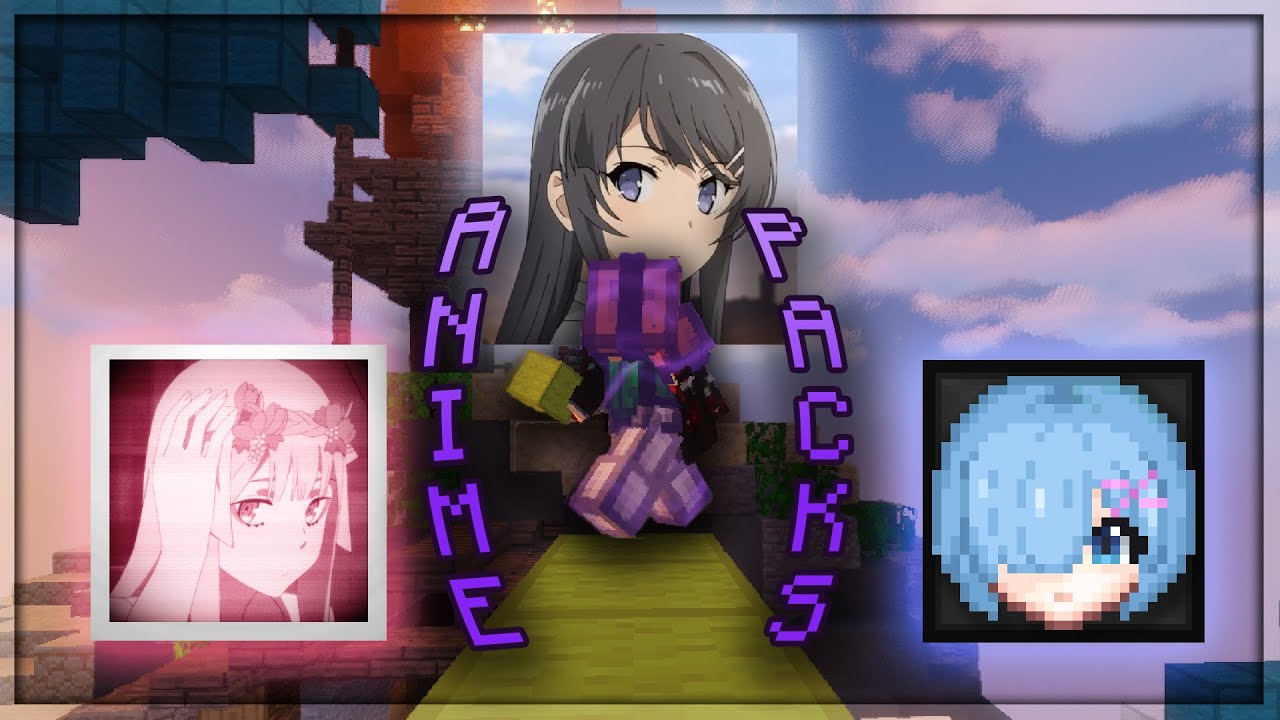 playing with anime packs // hypixel bedwars - YouTube