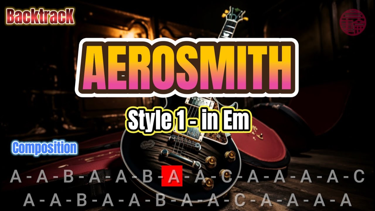 【Backing Track】DTM / AEROSMITH style 1 - in Em #aerosmith #backing # ...