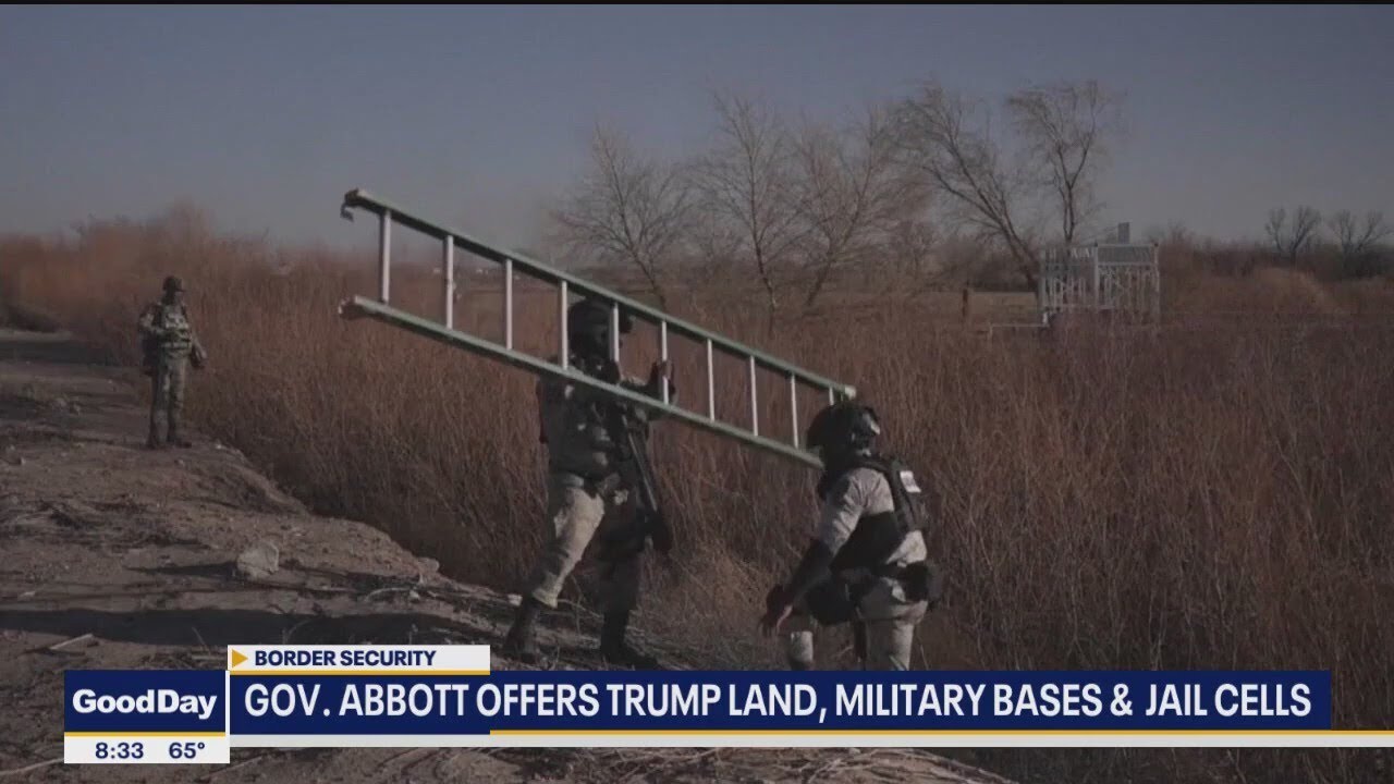 TX Gov. Abbott offers Trump land, military bases & jail cells - YouTube