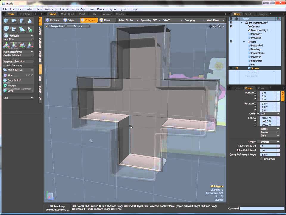 Model a Photorealistic Boss Tu-2 FX Pedal in Modo - Day 2.2 - YouTube