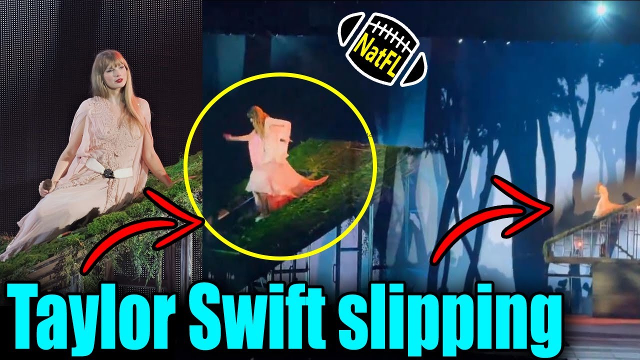 OMG! Taylor Swift SLIPPING during The Eras Tour in Tokyo Dome, Japan ...