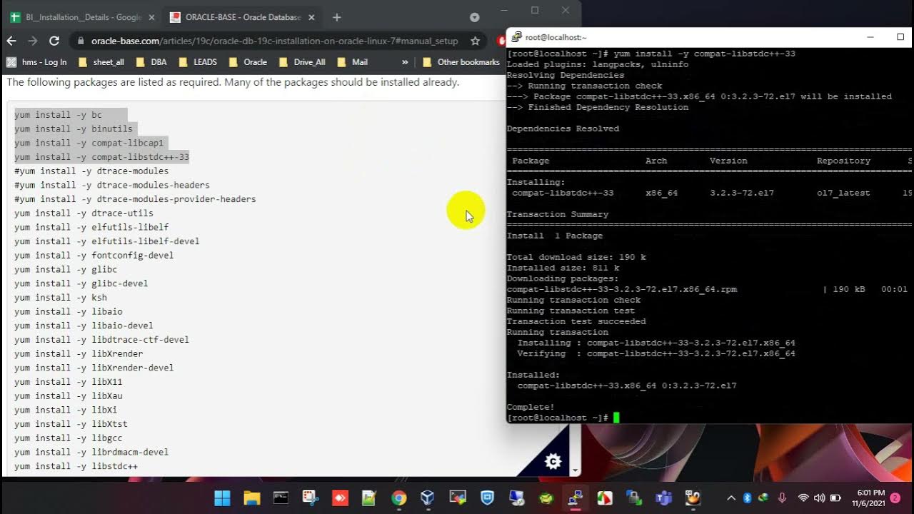 Oracle Database 19c Installation Using Manual Method Youtube