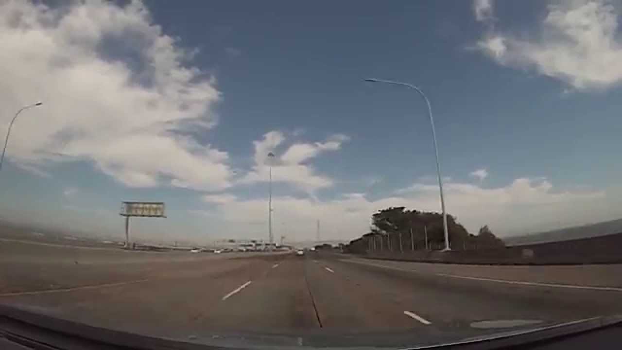 Foster City, California - Crossing the San Mateo-Hayward Bridge HD ...