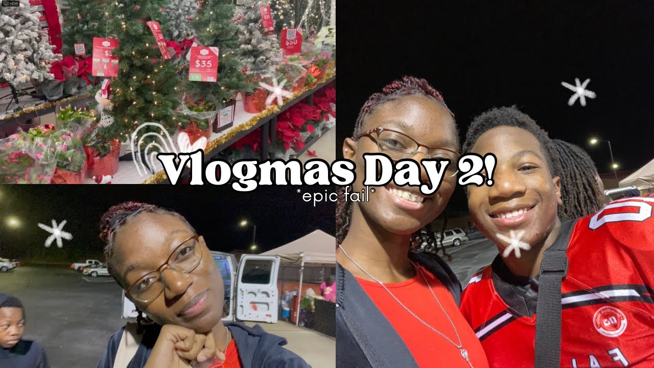 Vlogmas Day 2!! Attempting to go christmas tree shopping, finding matching pjs, etc.! - YouTube