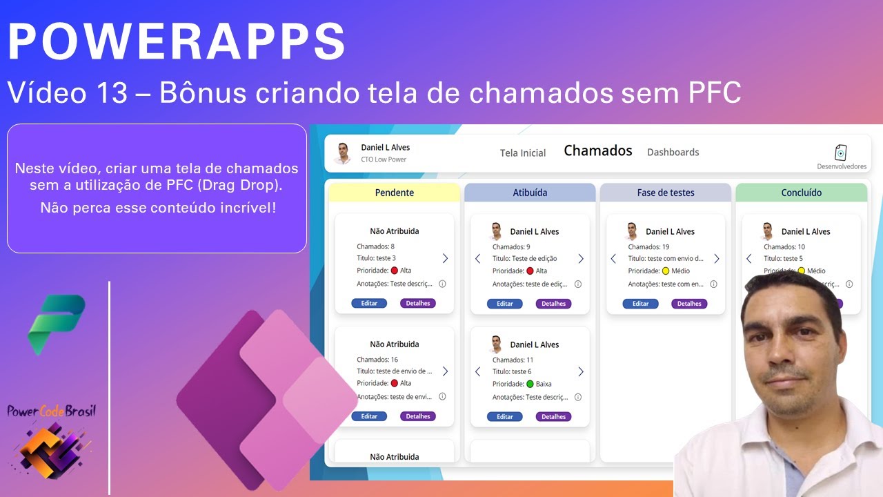 [Power Apps] - Vídeo 13 – Bônus criando tela de chamados sem PFC - YouTube