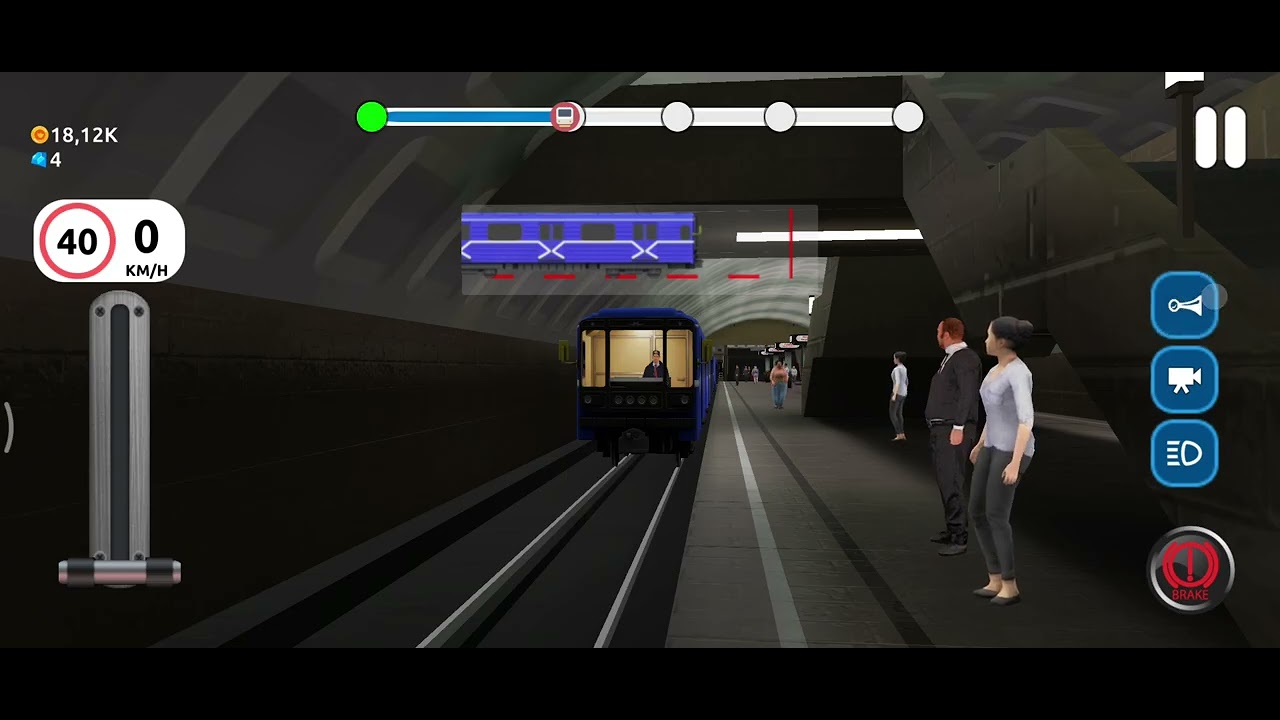 Subway train game Moscow metro system not in service and goes to depot ...