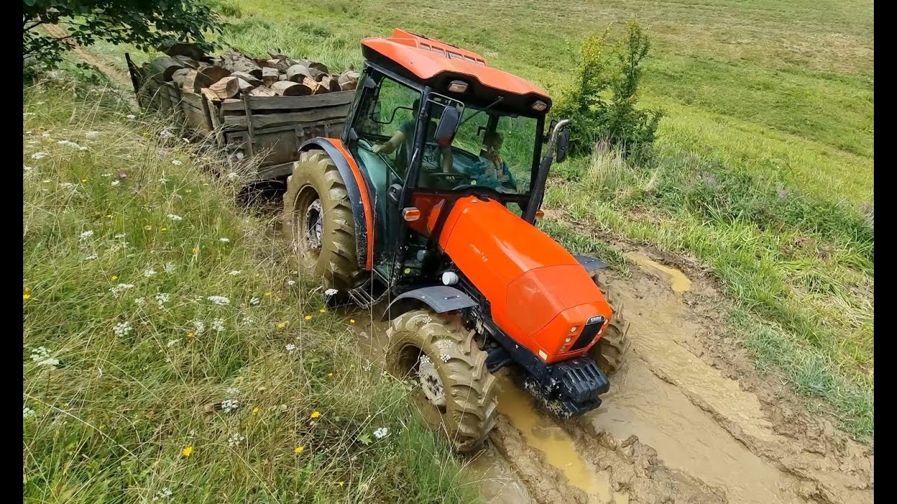 Same Argon 80 - Vožnja drva (Kroz blato i vožnja na prikolici) - YouTube