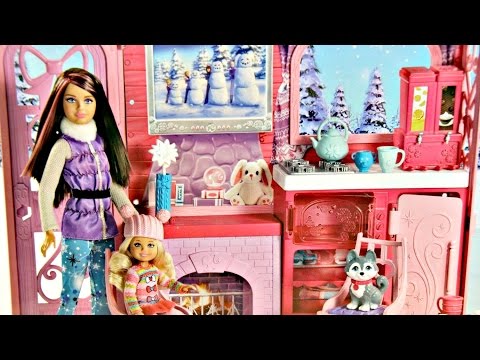 Mattel - Barbie Sisters - Destination Accessory Doll House / Zimowa Chatka Barbie - BJN60